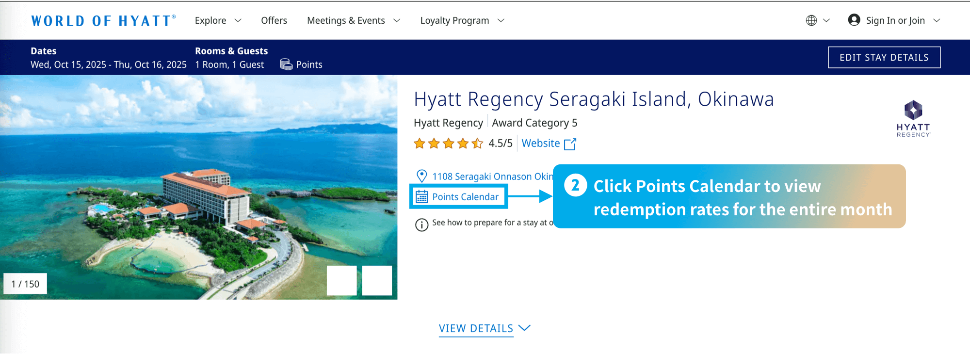 World of Hyatt Point, Suite Upgrade And Free Night Awards Redemption ...